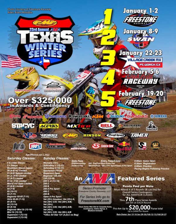 23rd Annual FMF Texas Winter Series | Freestone Raceway