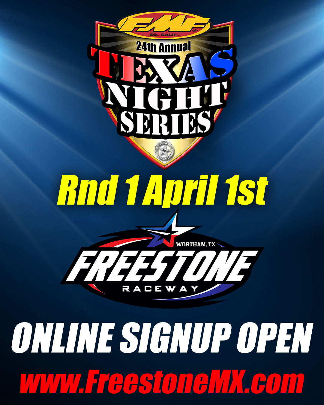 Online Signup Open For The 24th Annual FMF Texas Night Series ...