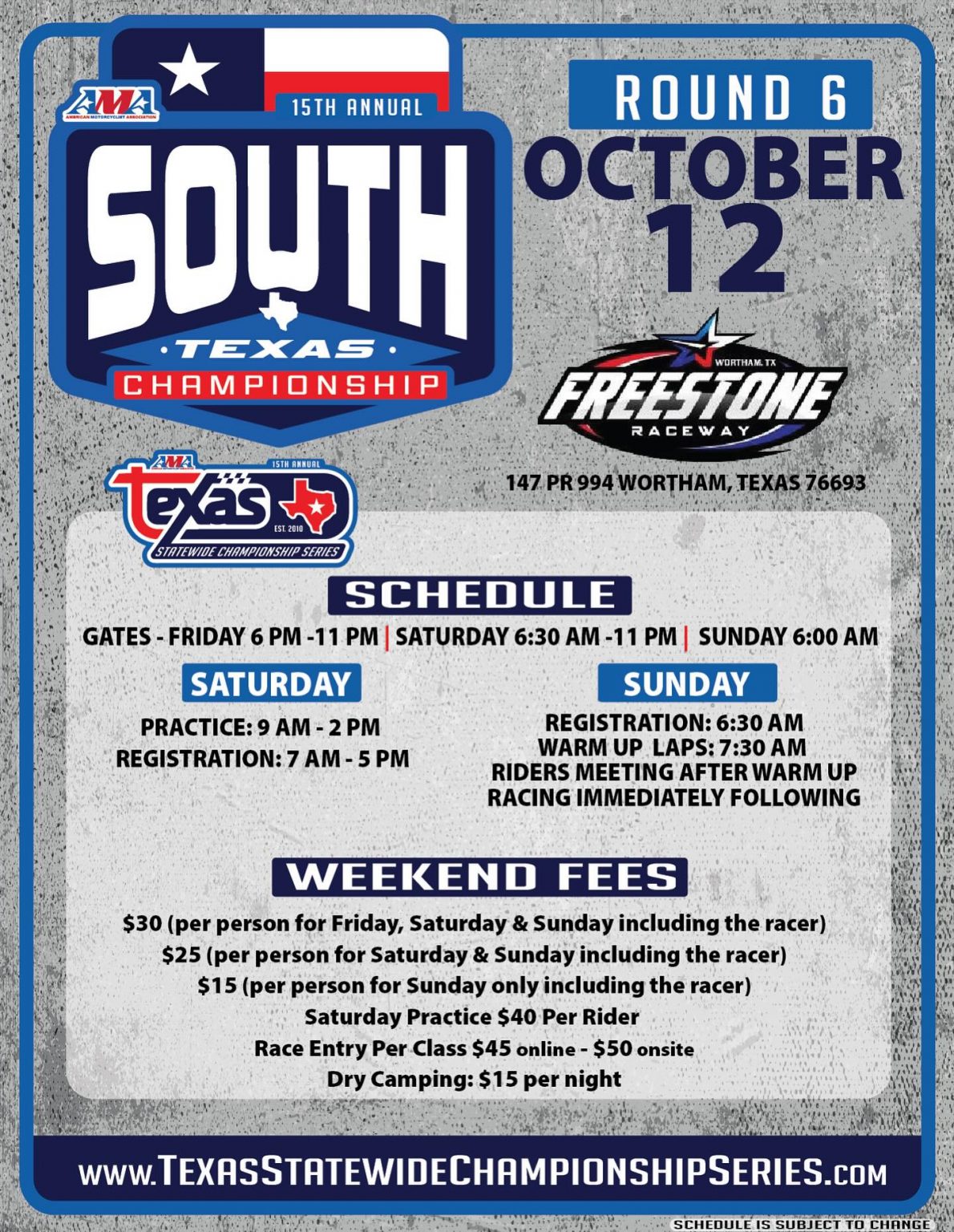 Texas Statewide Championship South Finale | Freestone Raceway